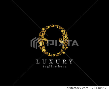 Elegant O Letter Gold logo icon, luxury... - Stock Illustration ...