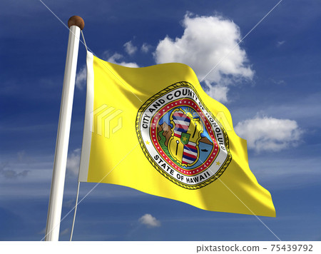 Honolulu City Flag - Stock Illustration [75439792] - PIXTA