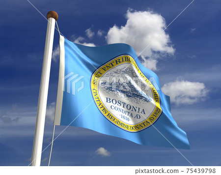 Boston City Flag - Stock Illustration [75439798] - PIXTA