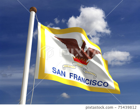 San Francisco City Flag - Stock Illustration [75439812] - PIXTA