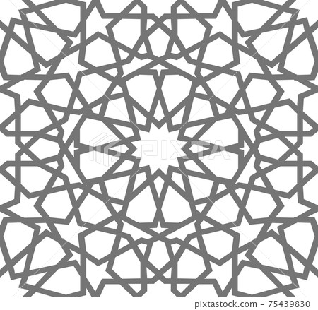 Arabic pattern ramadan mubarak muslim star... - Stock Illustration ...