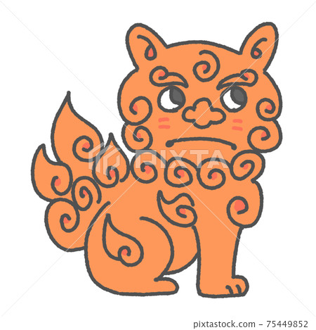 Orange Shisa (female) - Stock Illustration [75449852] - PIXTA