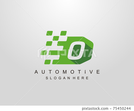 Letter D With Abstract Racing Flag Logo Design.... - Stock Illustration ...
