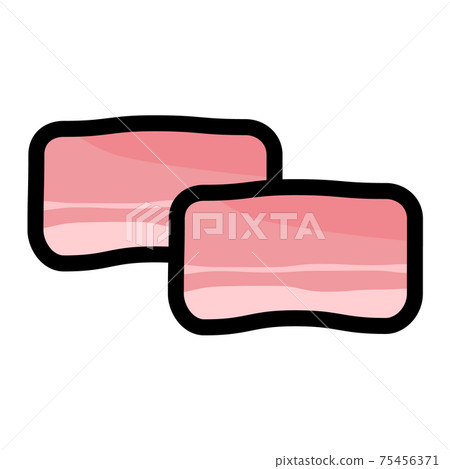 Simple and cute pork illustration - Stock Illustration [75456371] - PIXTA
