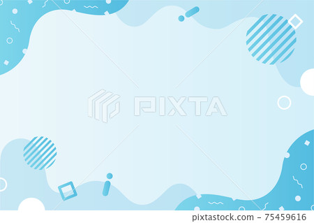 Geometric pattern light blue / blue frame material - Stock Illustration ...