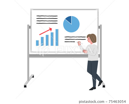 Illustration of a man writing letters on a... - Stock Illustration ...