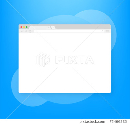 Browser window vector illustration. Browser or... - Stock Illustration ...