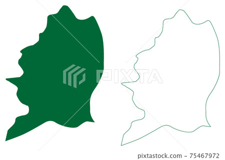 East Siang district (Arunachal Pradesh State,... - Stock Illustration ...