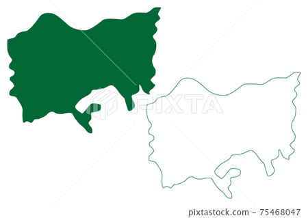 Udalguri district (Assam State, Republic of... - Stock Illustration ...