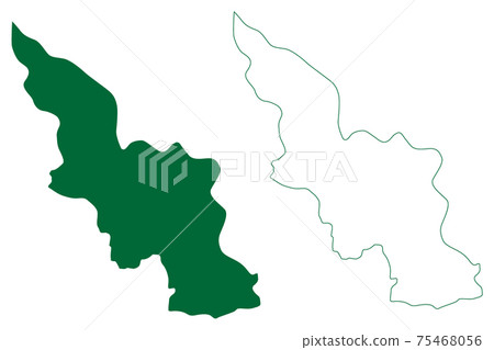 Siang district (Arunachal Pradesh State,... - Stock Illustration ...