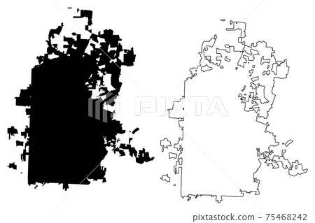 High Point City, North Carolina (United States... - Stock Illustration ...