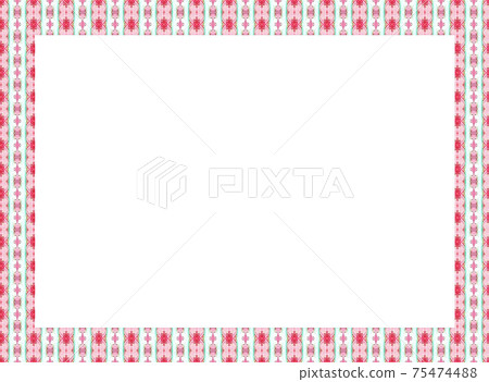 Red and pink pastel frame - Stock Illustration [75474488] - PIXTA