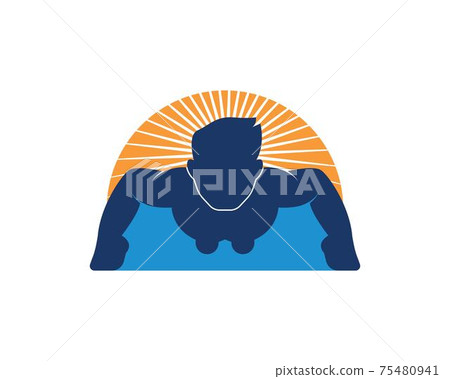 push up icon logo vector illustration design - Stock Illustration ...