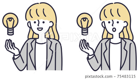 Inspiration idea female simple illustration - Stock Illustration ...