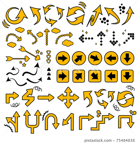 Selectable arrow set_2 Color 01 - Stock Illustration [75484838] - PIXTA