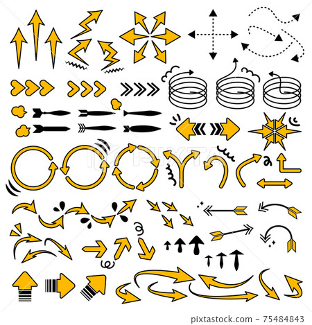 Selectable arrow set_2 color 02 - Stock Illustration [75484843] - PIXTA