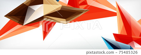 Vector 3d triangles and pyramids abstract... - Stock Illustration ...