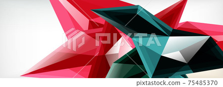 Vector 3d triangles and pyramids abstract... - Stock Illustration ...