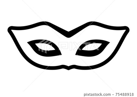 Mask (monochrome) - Stock Illustration [75488918] - PIXTA