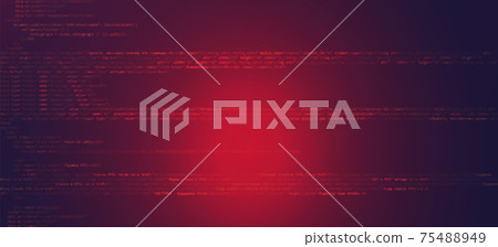 Abstract Technology Binary Code Dark Red... - Stock Illustration ...