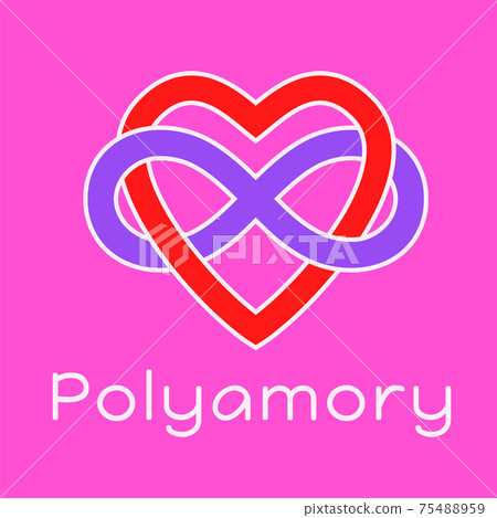 Polyamory Concept Sign Banner. Vector Infinity... - Stock Illustration ...