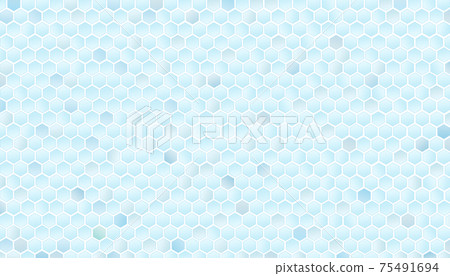 Light blue hexagon tile background material - Stock Illustration ...