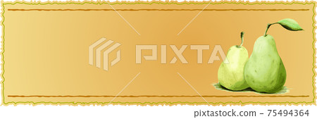 Handwritten La France (pear) banner - Stock Illustration [75494364] - PIXTA