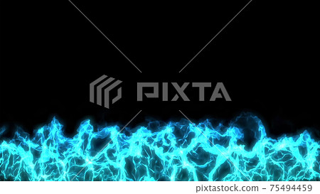Turquoise flame_background - Stock Illustration [75494459] - PIXTA