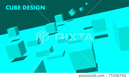 Abstract background based on cube and square... - Stock Illustration ...
