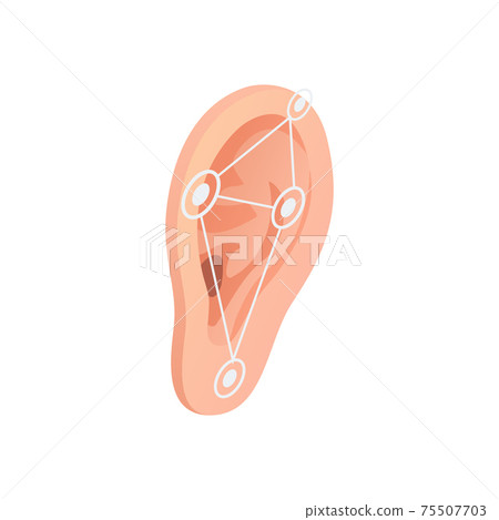 Ear Shape Recognition Composition - Stock Illustration [75507703] - PIXTA