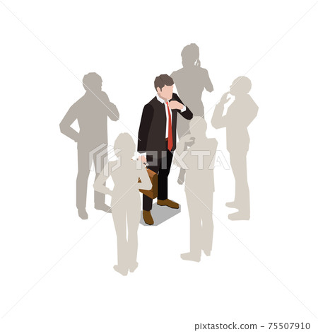 Businessman Fantom Crew Composition - Stock Illustration [75507910] - PIXTA