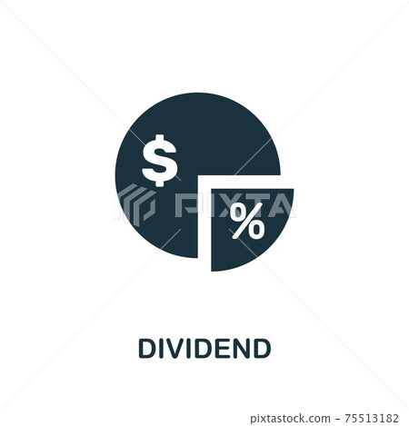 Dividend icon. Creative element design from... - Stock Illustration ...