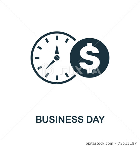 Business Day icon. Creative element design from... - Stock Illustration ...