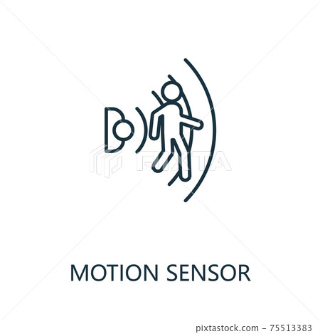 Motion Sensor outline icon. Thin line style...-插圖素材 [75513383] - PIXTA圖庫