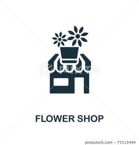 Flower Shop icon. Creative element design from... - Stock Illustration ...