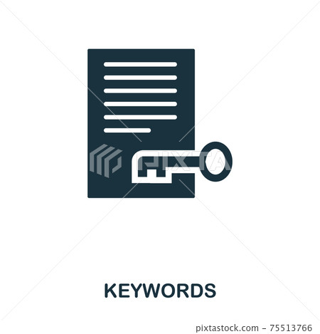 Keywords icon. Line style icon design. UI.... - Stock Illustration ...