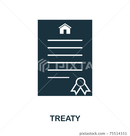 Treaty creative icon. Simple element... - Stock Illustration [75514331 ...
