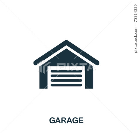 Garage creative icon. Simple element... - Stock Illustration [75514339 ...