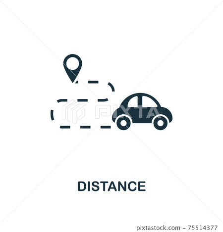 Distance icon. Premium style design from icon... - Stock Illustration ...