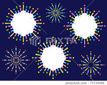 Fireworks circular frame set - Stock Illustration [75516896] - PIXTA