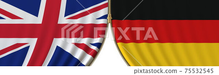 the United Kingdom and Germany political... - Stock Illustration ...