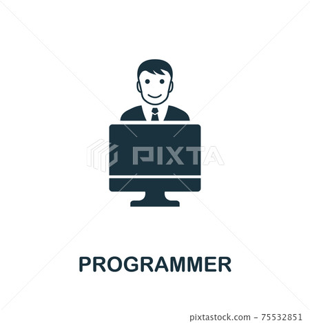 Programmer icon. Creative element design from... - Stock Illustration [75532851] - PIXTA