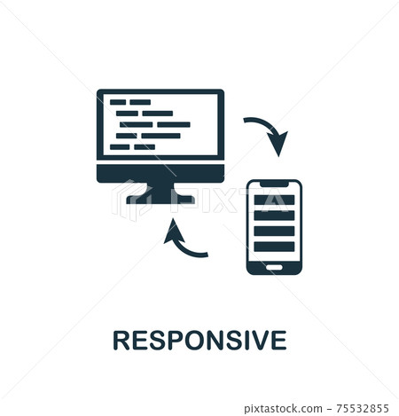 Responsive icon. Creative element design from... - Stock Illustration ...