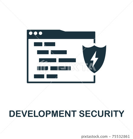 Development Security icon. Creative element... - Stock Illustration ...