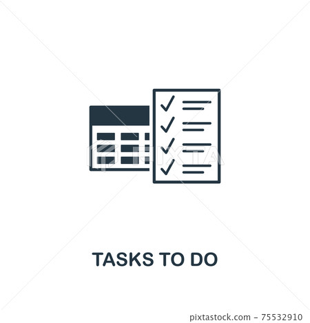 Tasks To Do icon. Creative element design from... - Stock Illustration ...