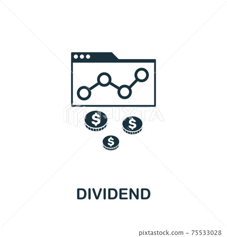 Dividend vector icon symbol. Creative sign from... - Stock Illustration [75533028] - PIXTA