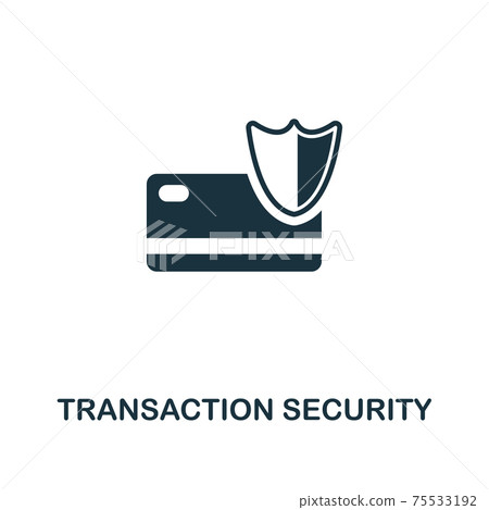 Transaction Security creative icon. Simple... - Stock Illustration ...