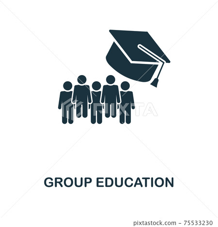 Group Education creative icon. Simple element... - Stock Illustration ...