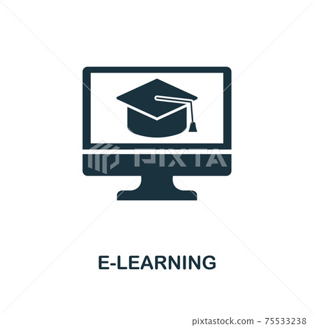 E-Learning creative icon. Simple element... - Stock Illustration ...