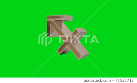 Golden Sagittarius. Archer Centaur Astrological...-插圖素材 [75535712 ...